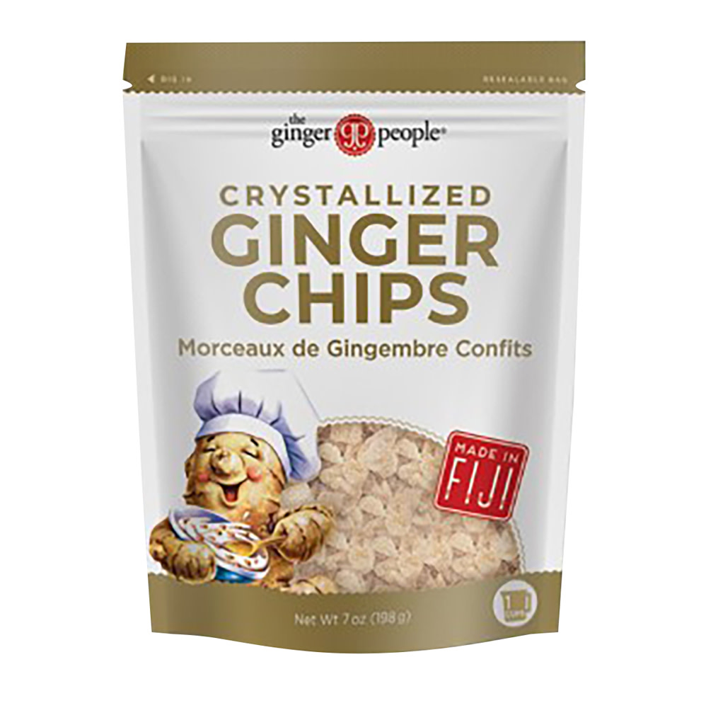 Ginger People Crystallized Ginger Baking Chips 7 oz Pouch | Nassau Candy