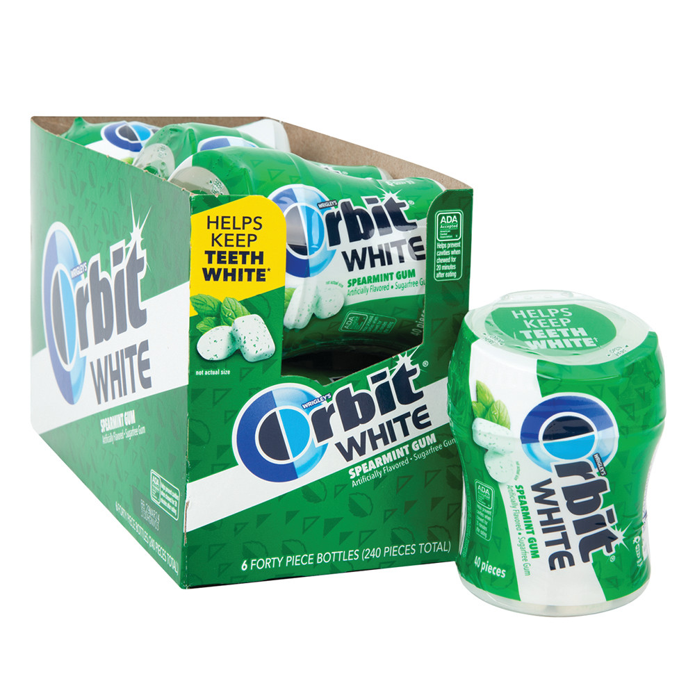 Orbit White Sugar Free Soft Chew Spearmint Gum | Nassau Candy