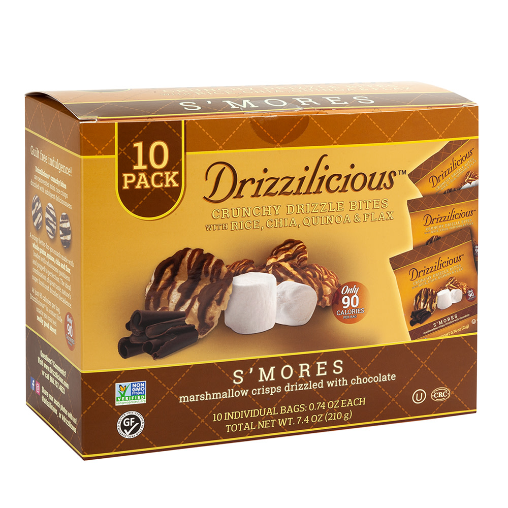 Drizzilicious Drizzle Bite S'Mores 7.4 Oz Bag 10 Ct | Nassau Candy