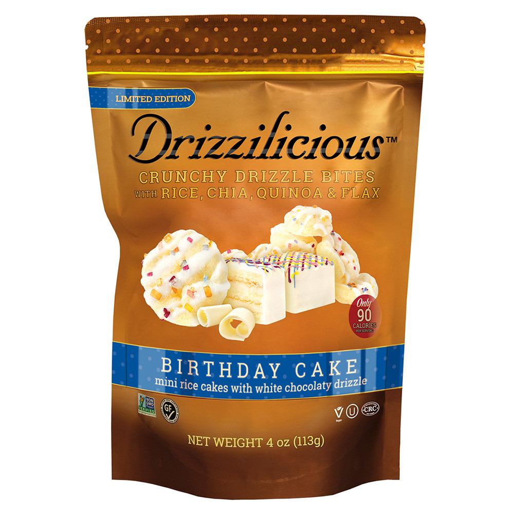 Drizzilicious Birthday Cake Drizzle Bites 4 Oz | Nassau Candy
