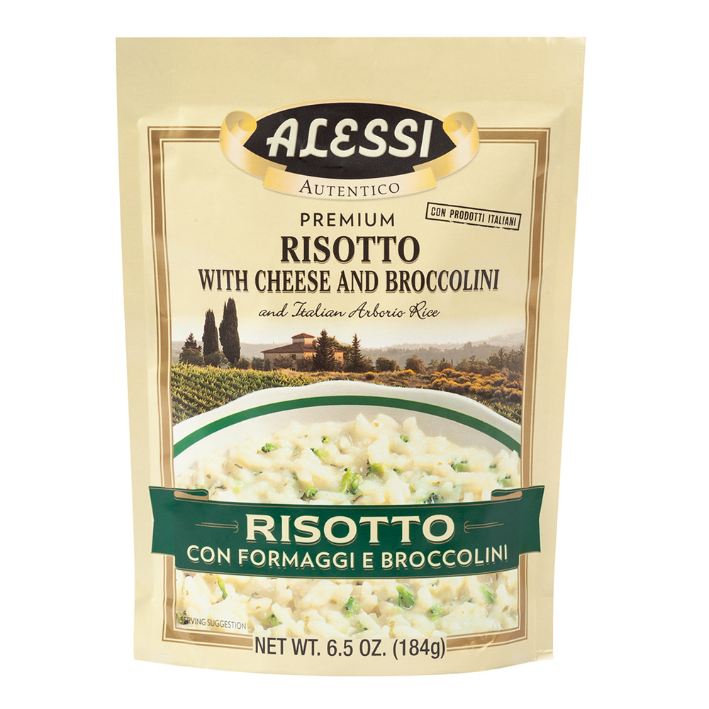 Alessi Risotto With Cheese & Broccolini 6.5 oz Pouch | Nassau Candy