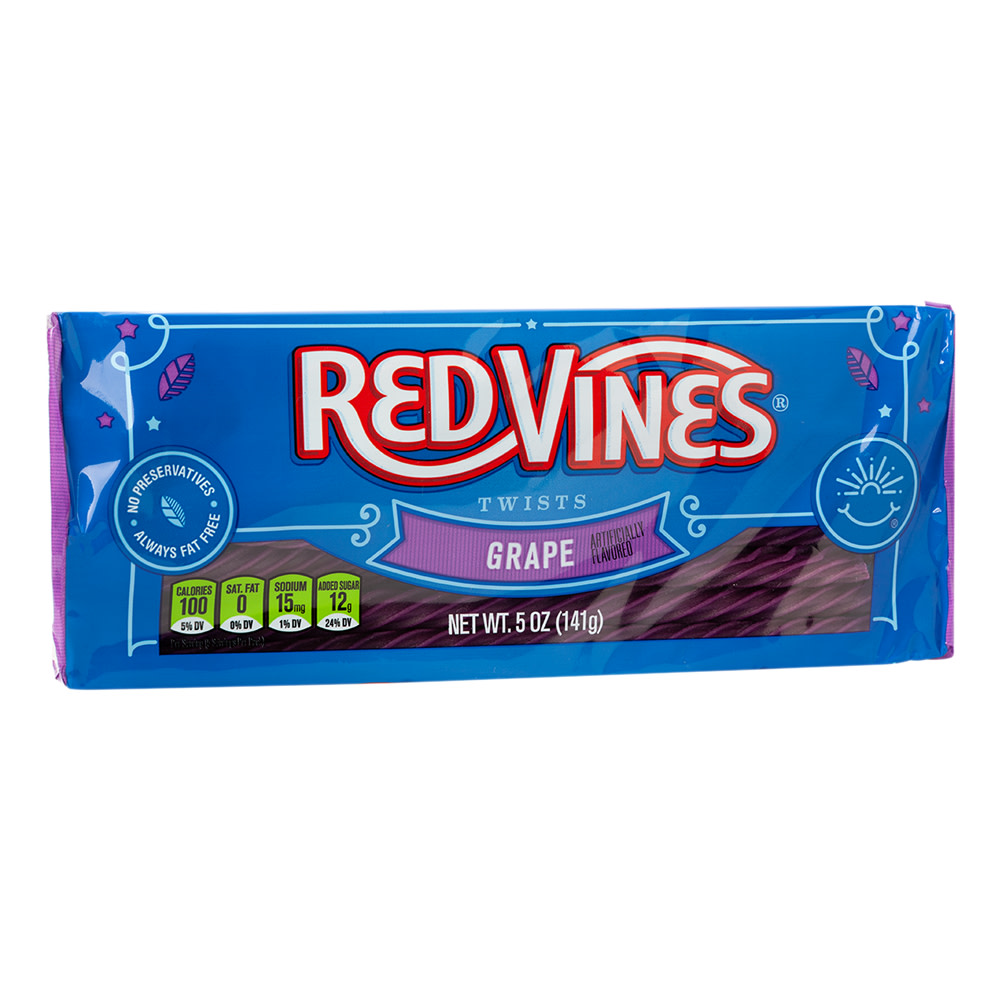 Redvines Grape Twists 5 Oz Tray | Nassau Candy
