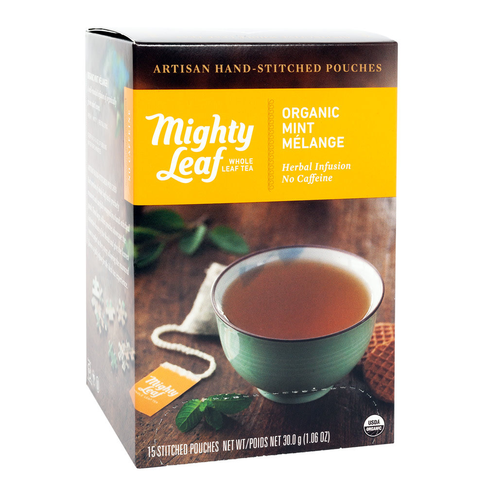 Mighty Leaf Organic Mint Melange Tea 15 Ct Box | Nassau Candy