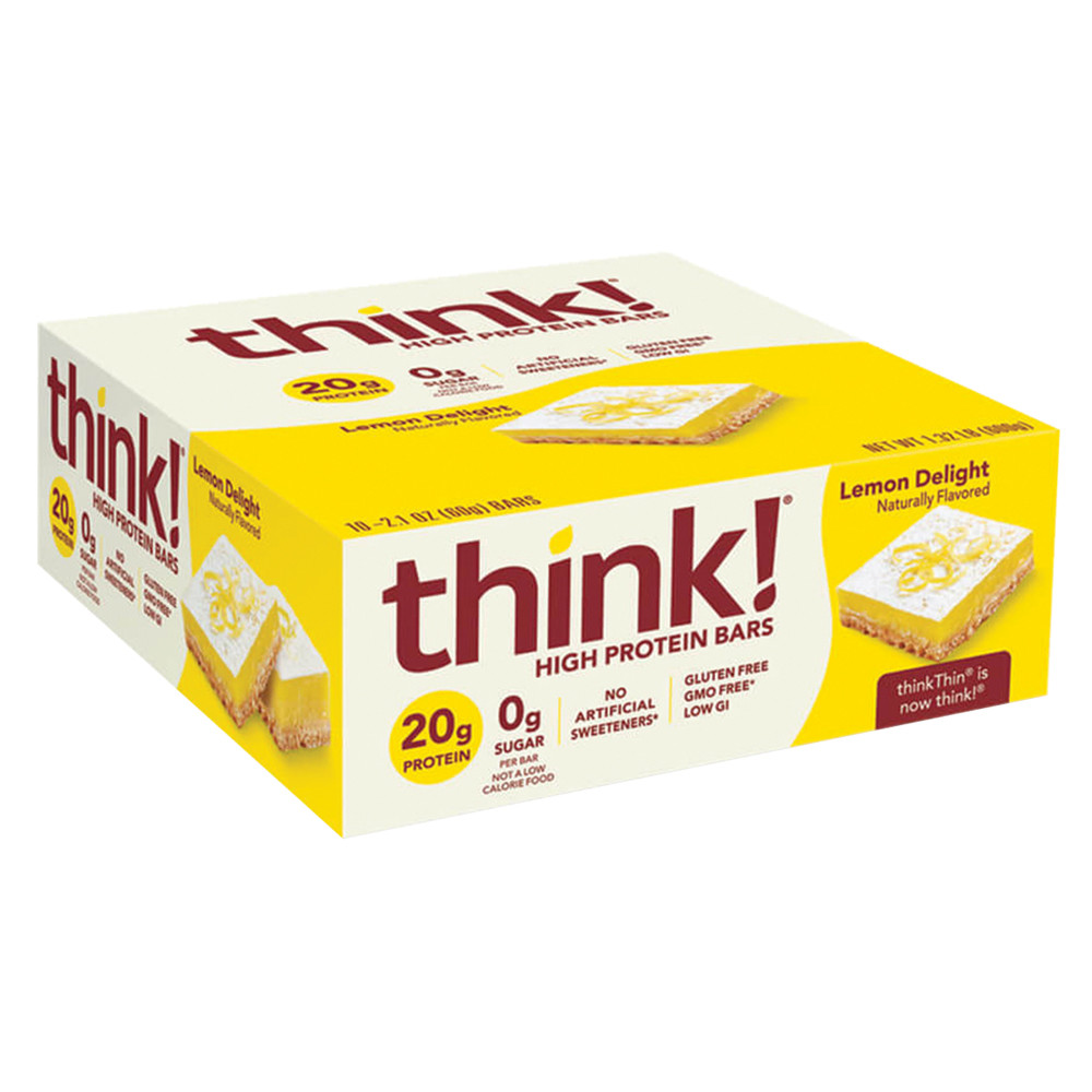 Think! Lemon Delight Protein Bar 2.1 oz | Nassau Candy