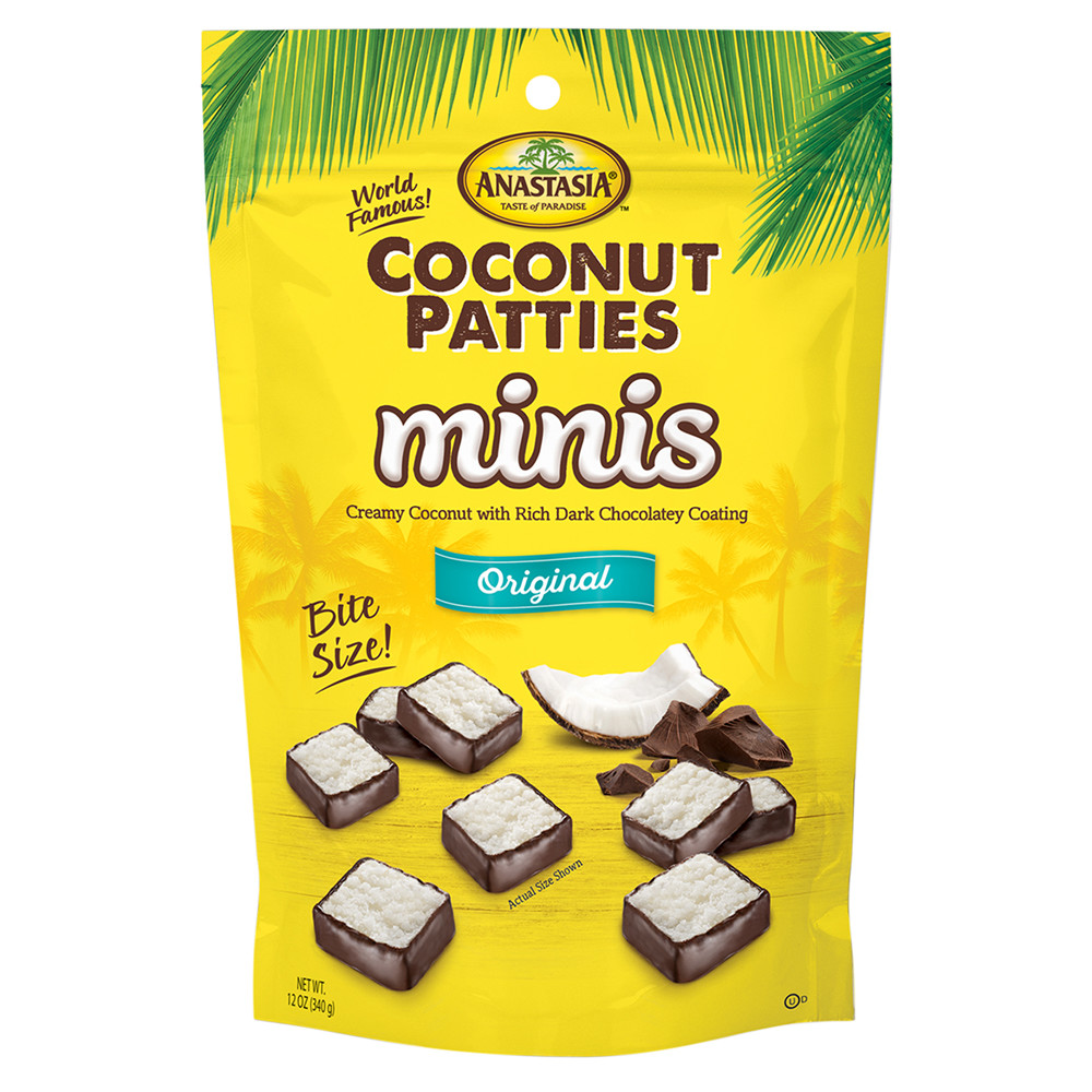 Oh!asis Original Mini Coconut Patties 12 oz Pouch | Nassau Candy