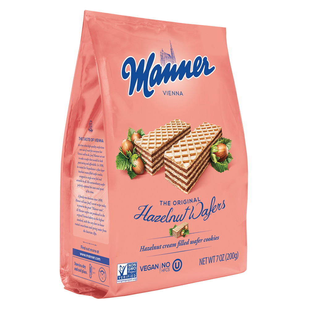 Manner Hazelnut Wafer 7 oz Bag | Nassau Candy