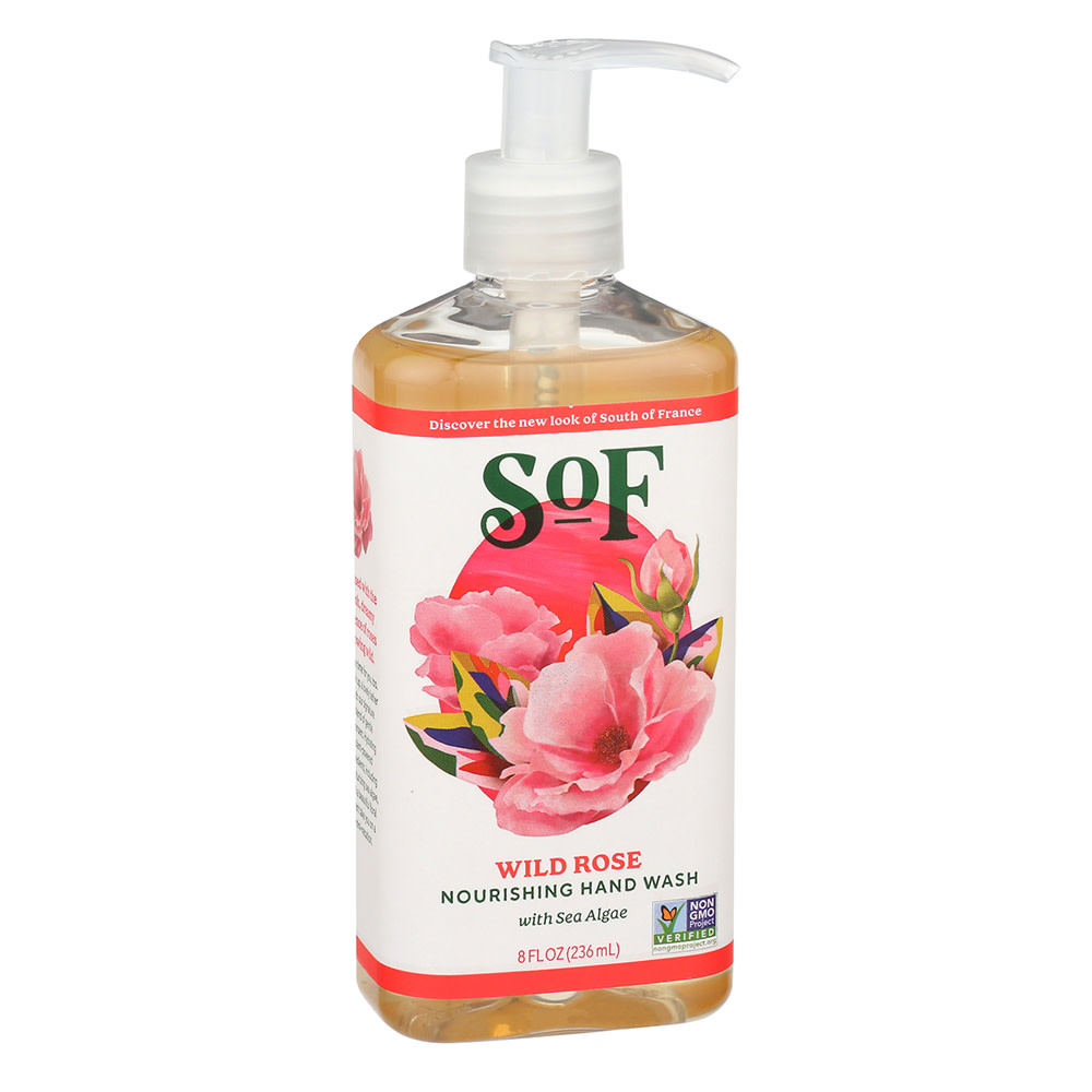 South of France Wild Rose Hand Wash 8 oz Pump Bottle | Nassau Candy