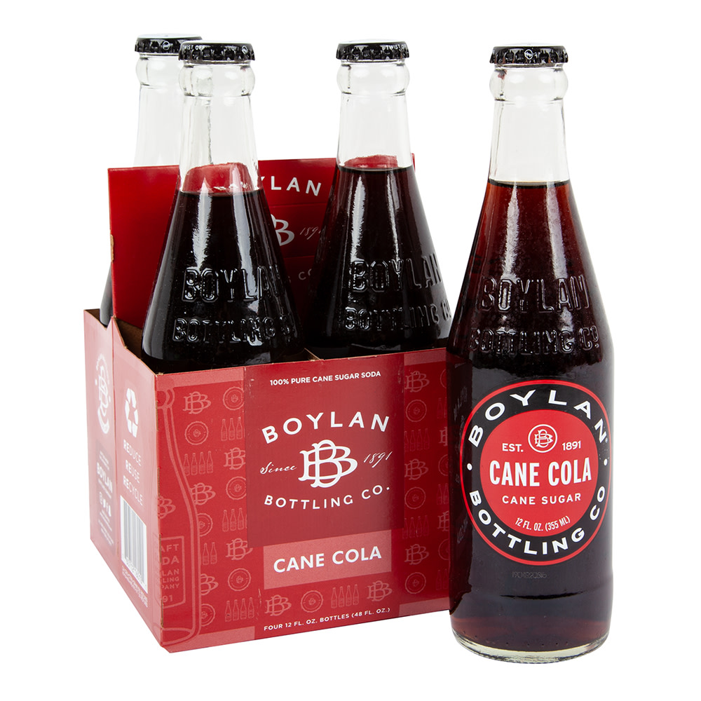 Boylan Cane Cola 4 Pack 12 Oz Bottle | Nassau Candy