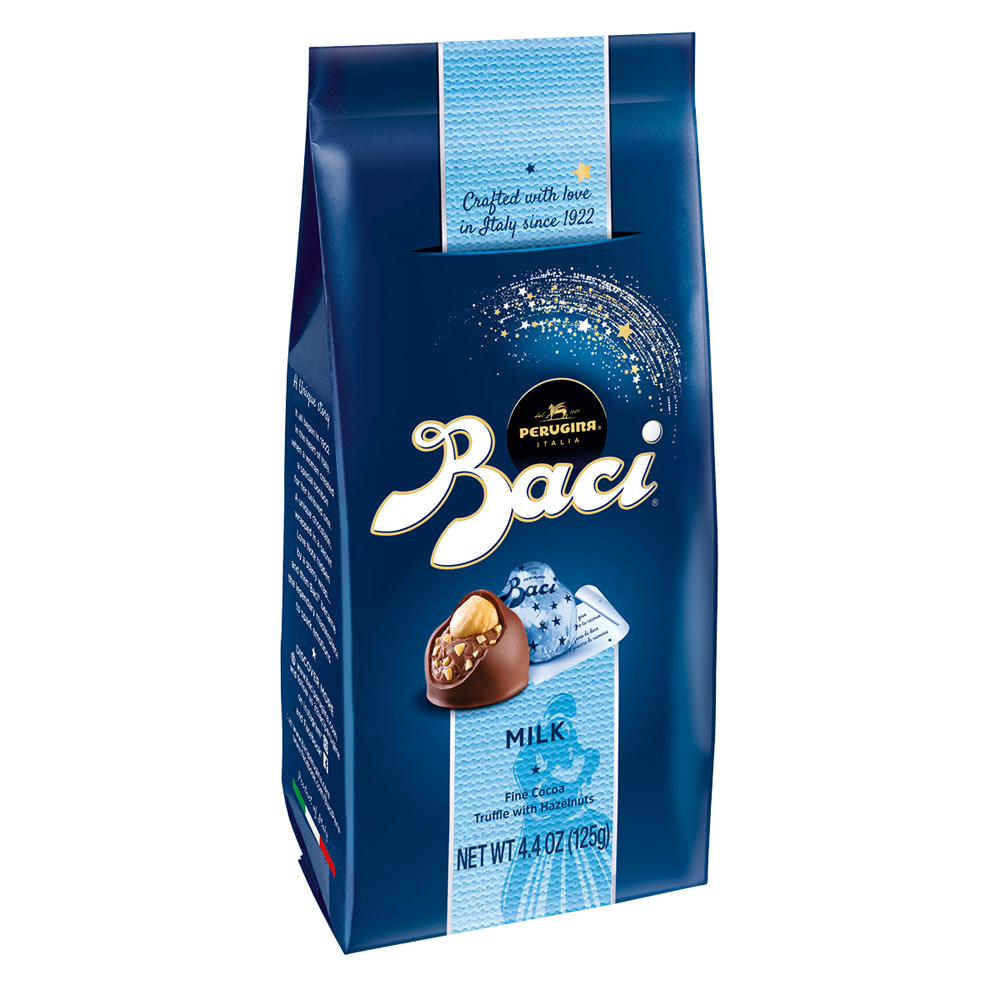 Perugina Baci Milk Chocolate With Hazelnuts 4.4 oz Pouch | Nassau Candy