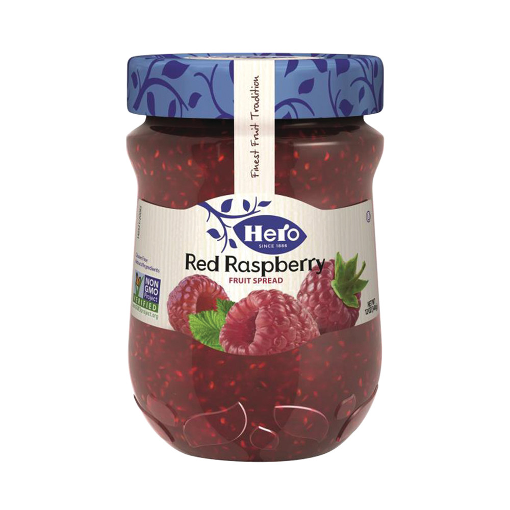 Hero Classica Red Raspberry Preserves 12 Oz Jar | Nassau Candy