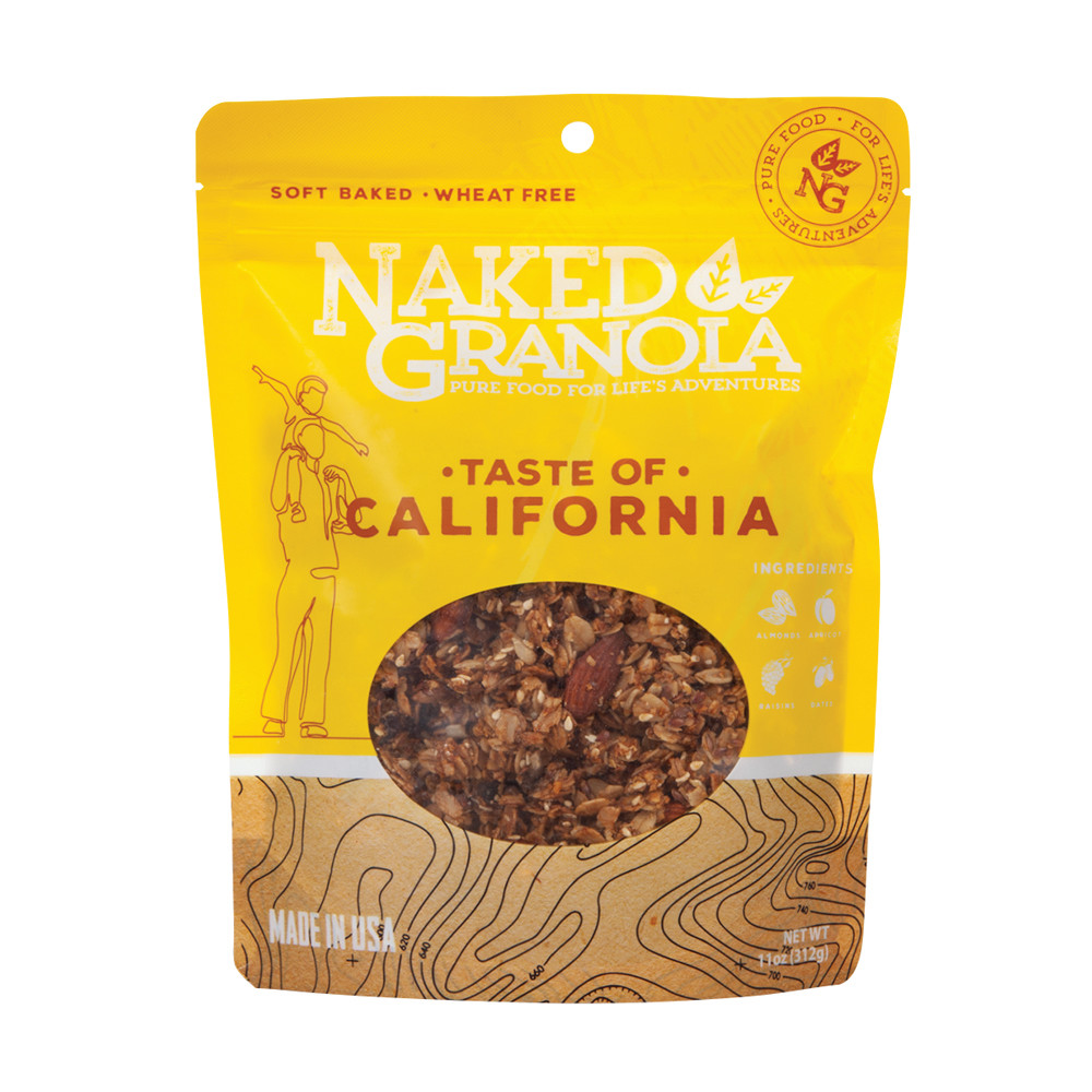 Naked Granola Taste Of California Bagged Granola 11 oz Pouch | Nassau Candy