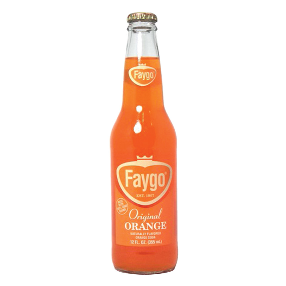 Faygo Orange Soda 12 oz Bottle 6 Pack | Nassau Candy