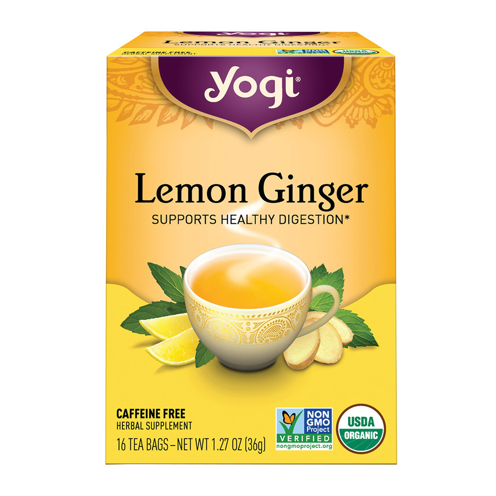 Yogi Tea Lemon Ginger 16 Ct Box | Nassau Candy