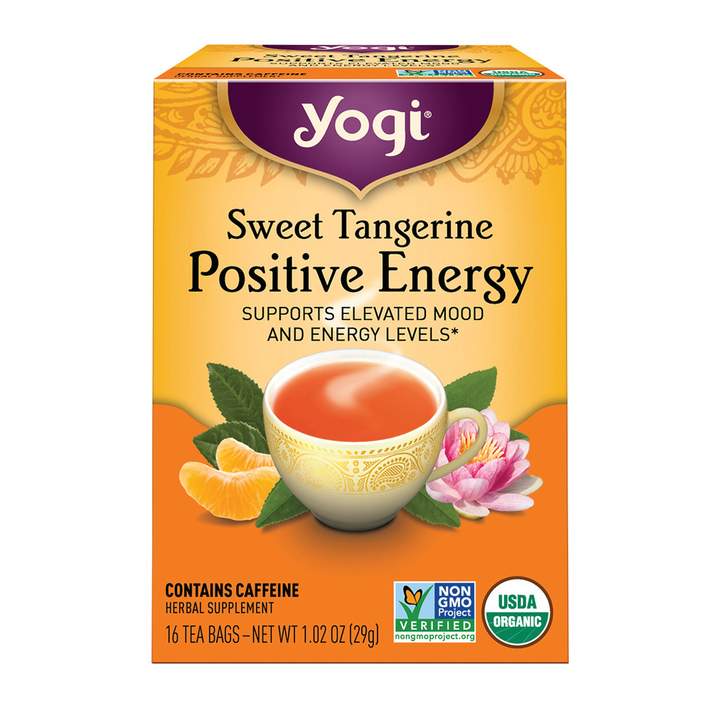 Yogi Tea Sweet Tangerine Positive Energy 16 Ct Box | Nassau Candy