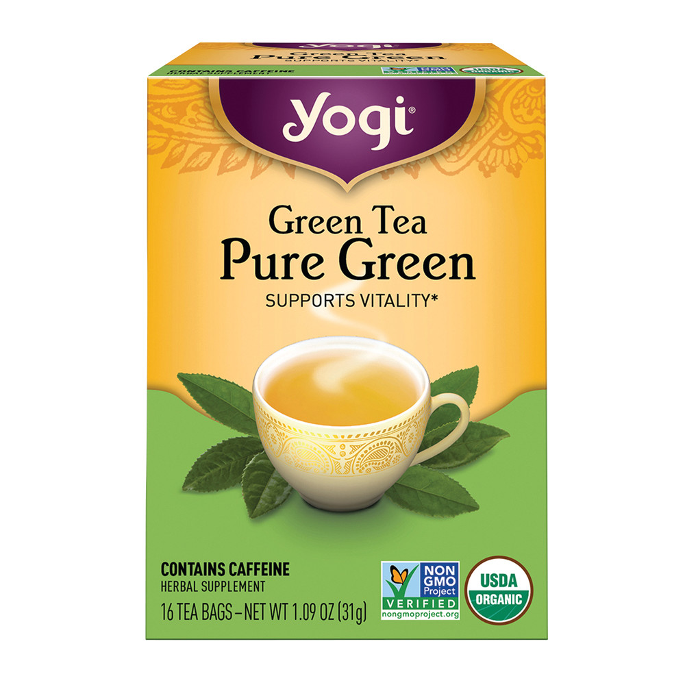 Yogi Tea Green Pure Green 16 Count Box | Nassau Candy