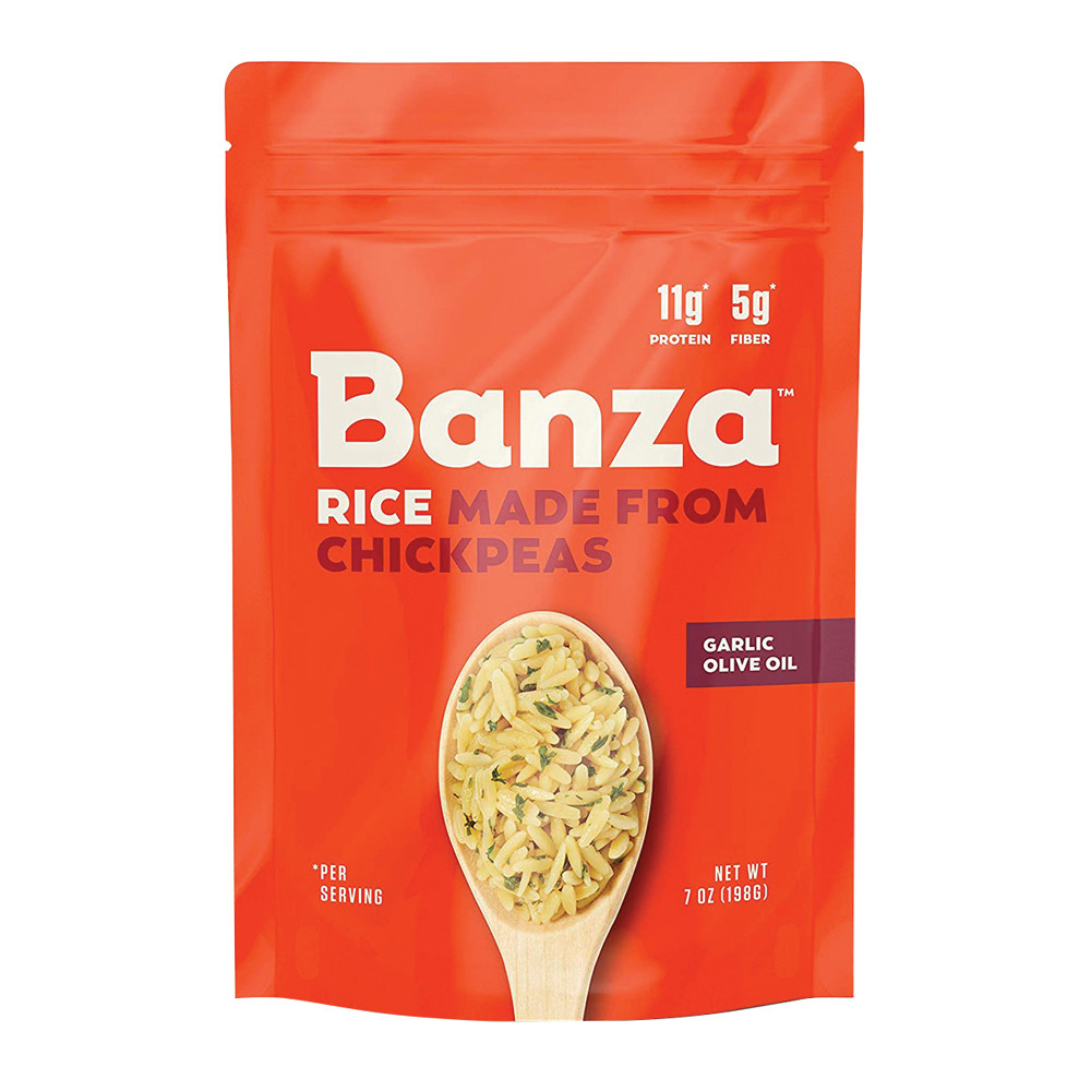Banza Garlic Olive Oil Chickpea Rice 7 oz Box | Nassau Candy
