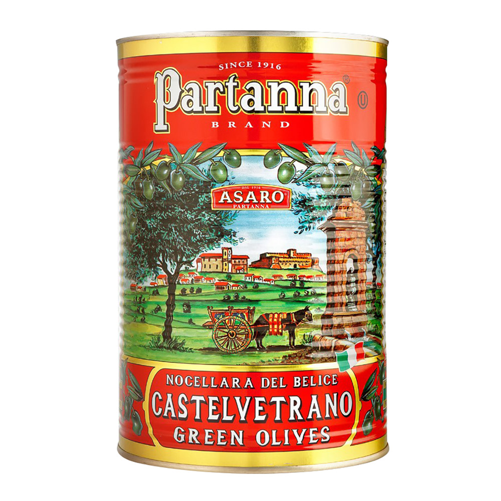 Partanna Castelvetrano Green Olives 5.5 Lb Can | Nassau Candy