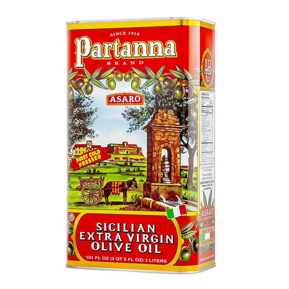 Partanna Sicilian Extra Virgin Olive Oil 3 Liter Tin | Nassau Candy