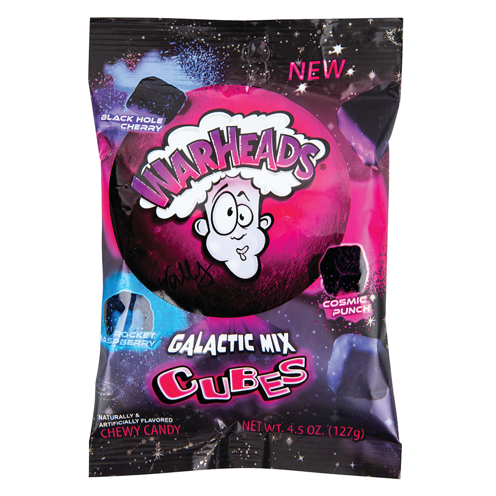 Warhead Galactic Cubes 4.5 oz Peg Bag | Nassau Candy