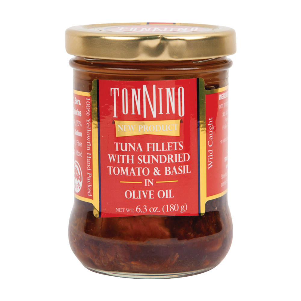 Tonnino Tuna With Sun-dried Tomato & Basil 6.3 oz Jar | Nassau Candy