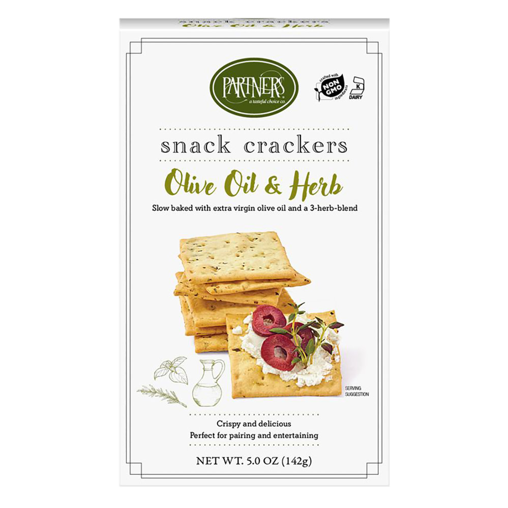 Partners Classic Olive Oil & Herb Crackers | Nassau Candy
