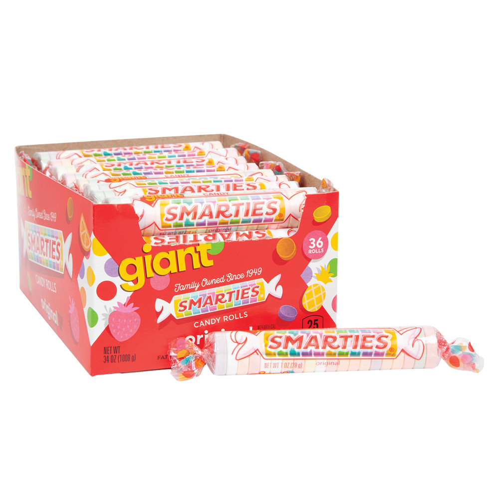 Smarties Giant Roll 1 oz | Nassau Candy