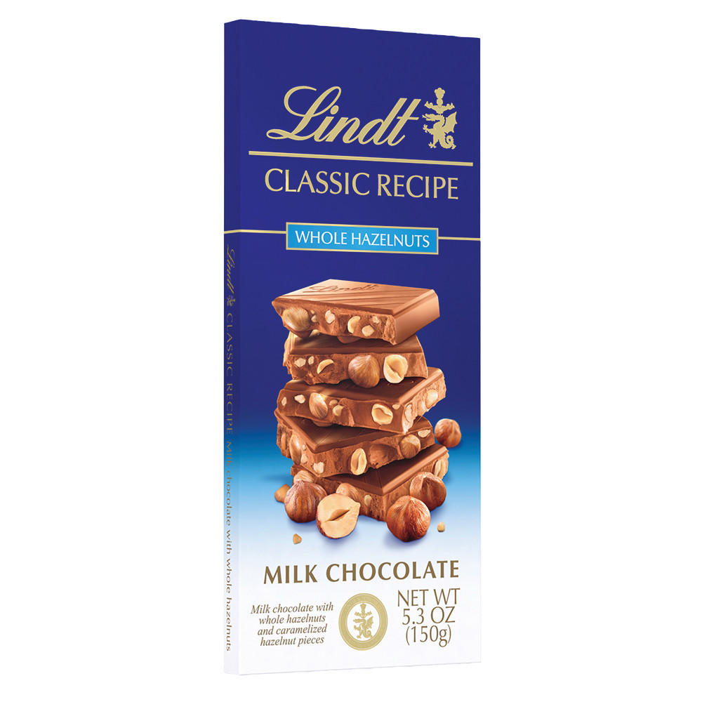 Lindt Classic Milk Chocolate Whole Hazelnut 5.3 oz Bar | Nassau Candy