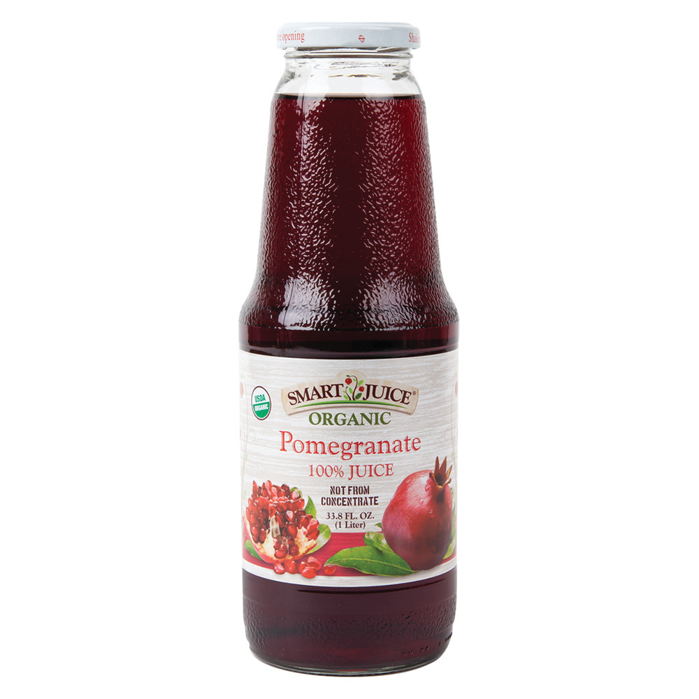 Smart Juice Organic Pomegranate Juice 33.8 oz Bottle | Nassau Candy