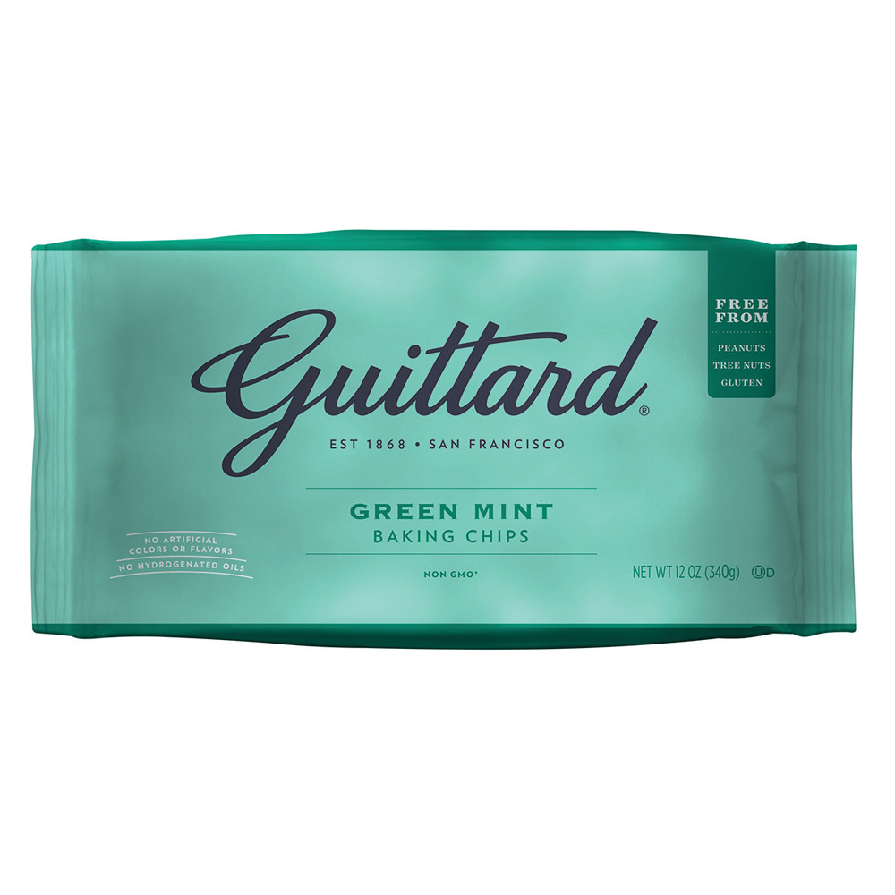 Guittard Baking Chips Green Mint 12 oz | Nassau Candy