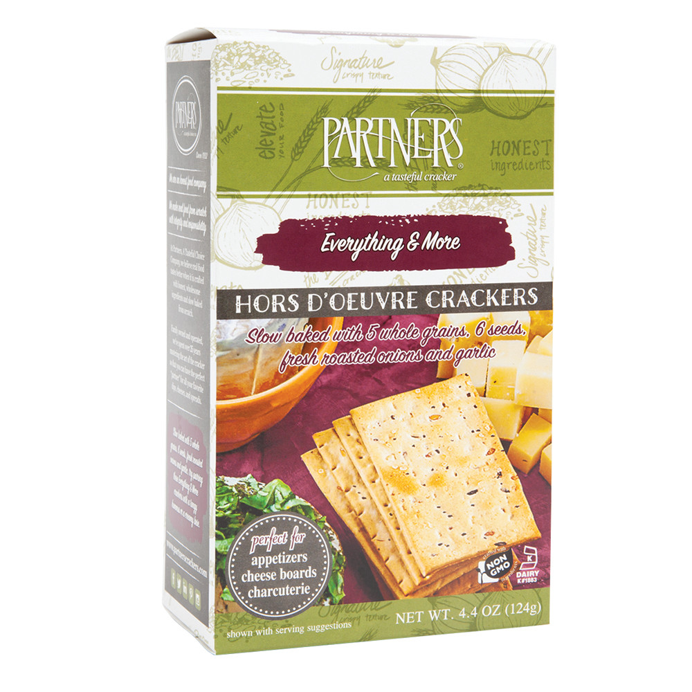 Partners Everything & More Hors Doeuvre Crackers 4.4 oz Box | Nassau Candy
