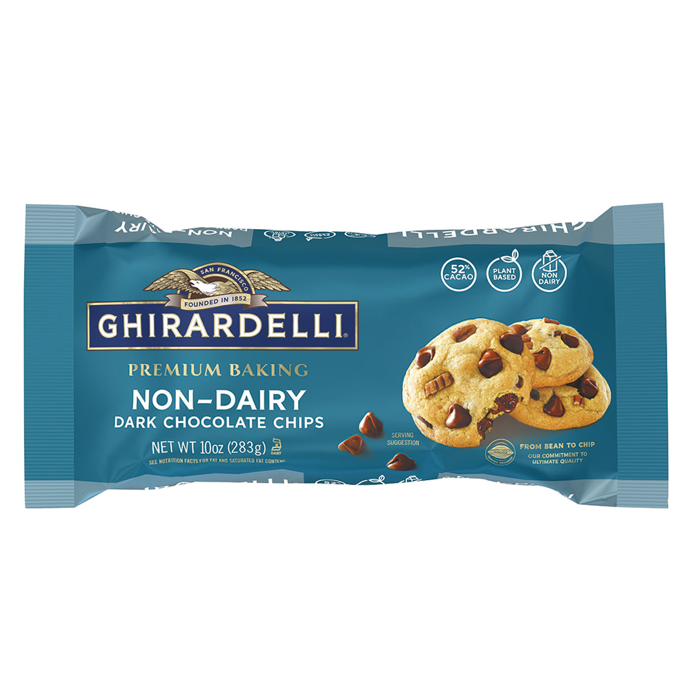 Ghirardelli Non-Dairy Dark Chocolate Chips 10 oz | Nassau Candy