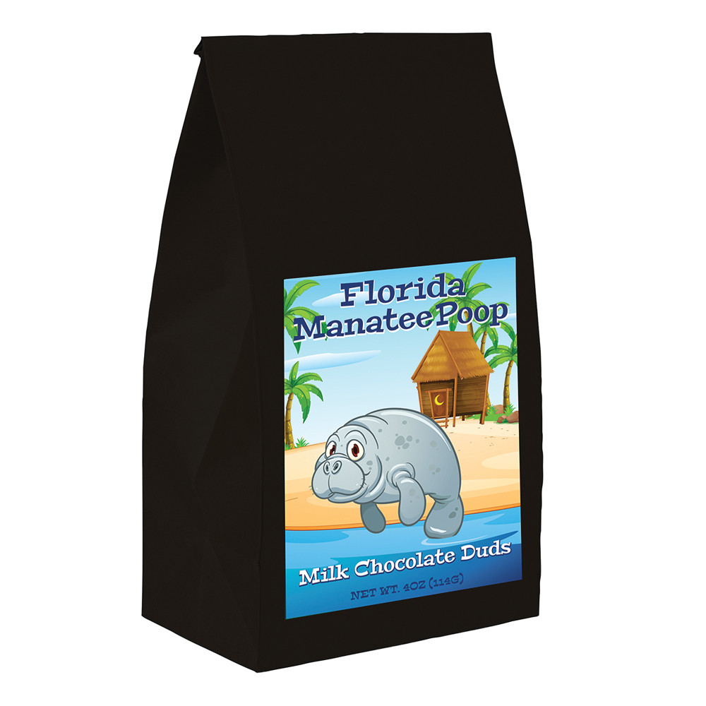 Amusemints Florida Manatee Poop Milk Chocolate Duds 4 oz Bag | Nassau Candy
