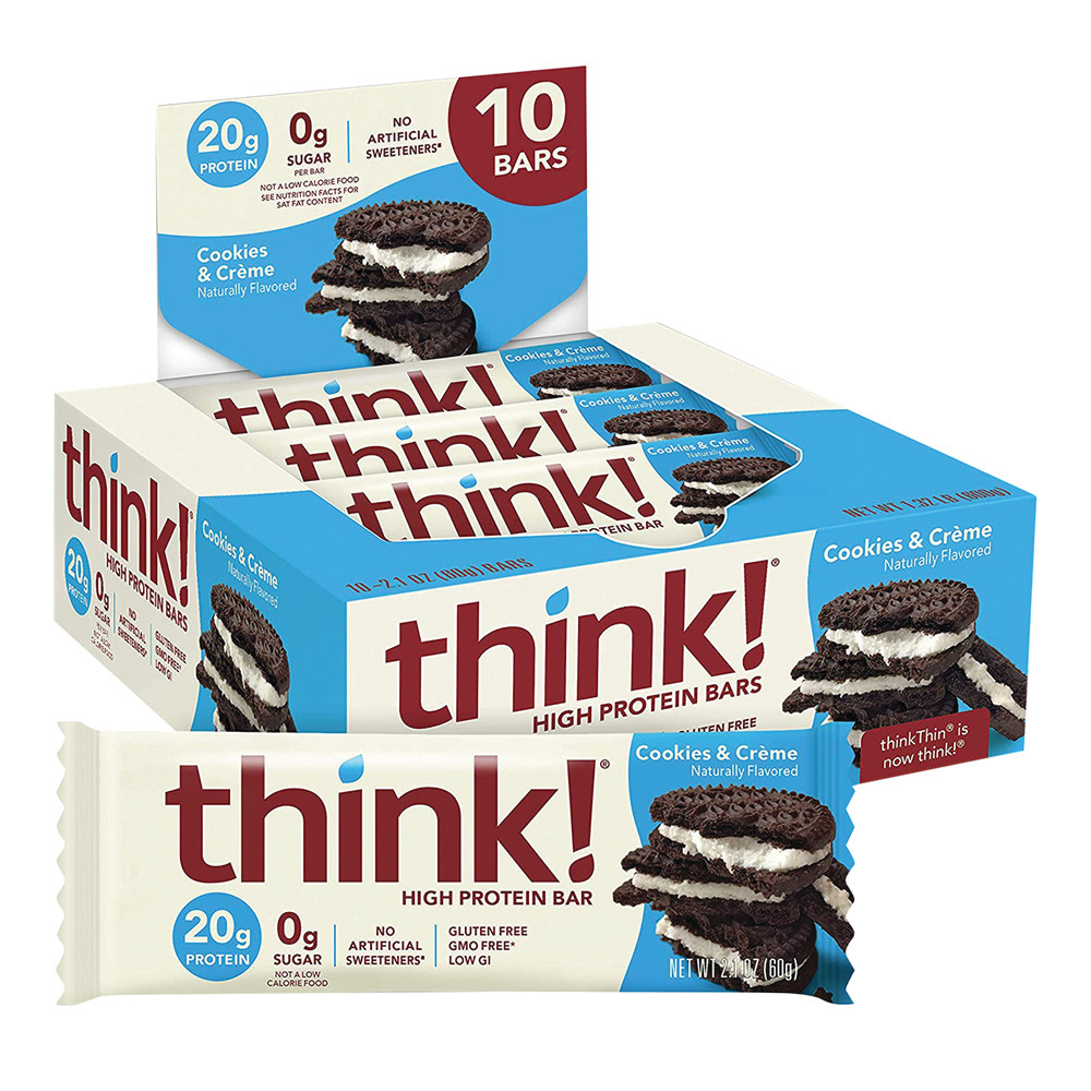 Think Thin Cookies And Cream Protein Bar | Nassau Candy