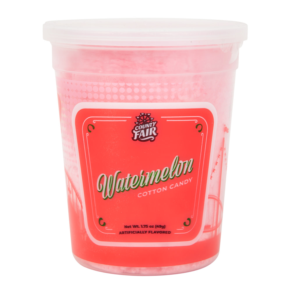 County Fair Cotton Candy Watermelon 1.75 oz Tub | Nassau Candy