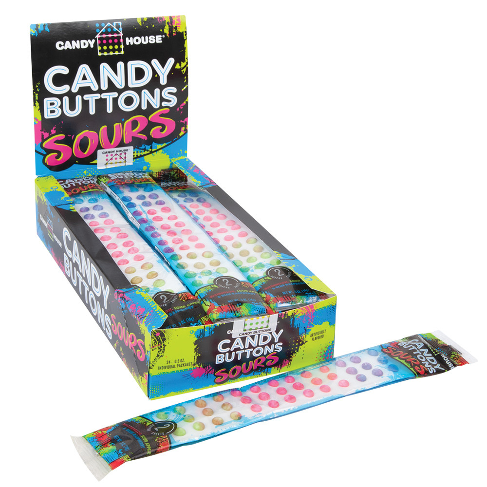 Candy Buttons Sour 0.5 oz | Nassau Candy