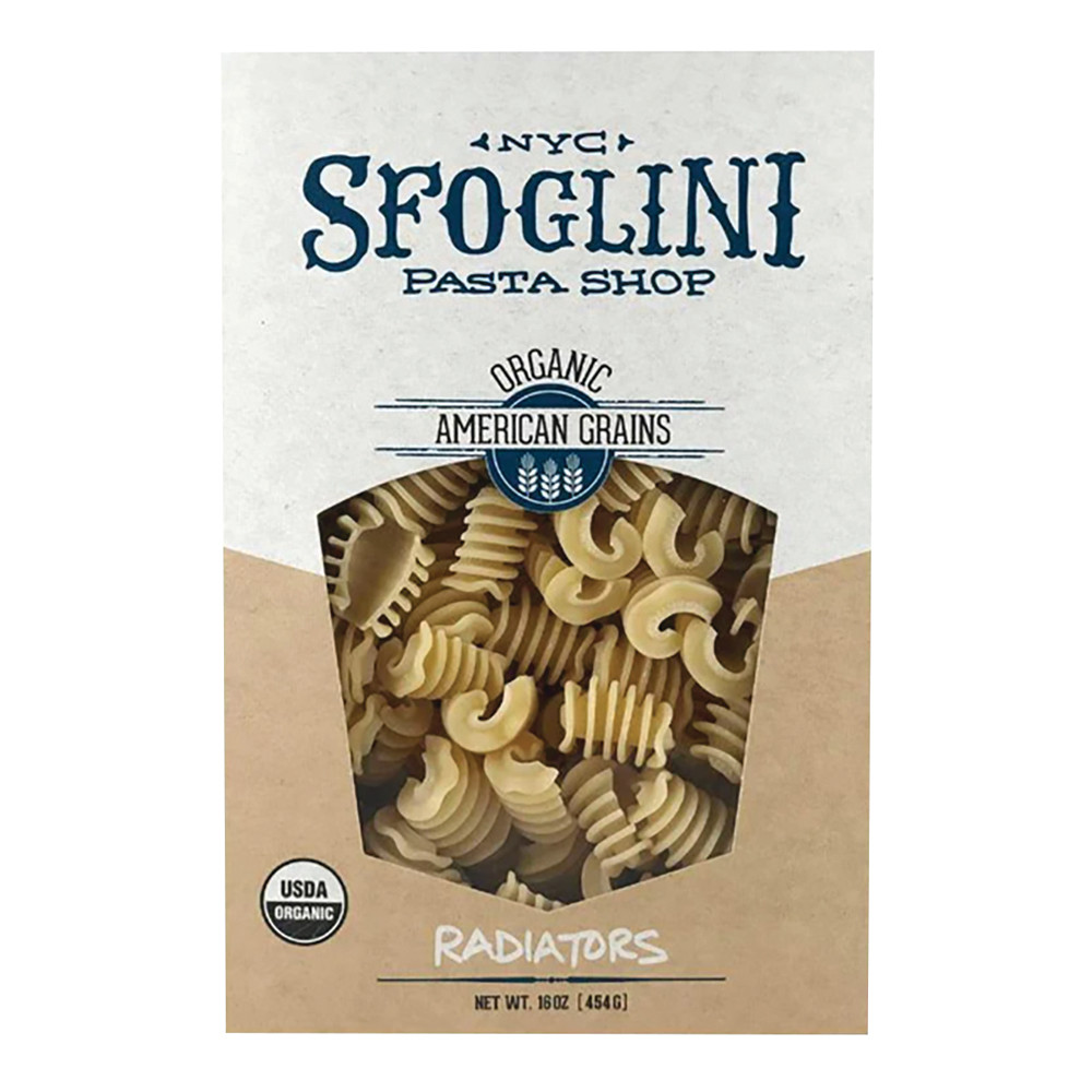 Sfoglini Pasta Organic Durum Semolina Radiator 16 oz Box | Nassau Candy
