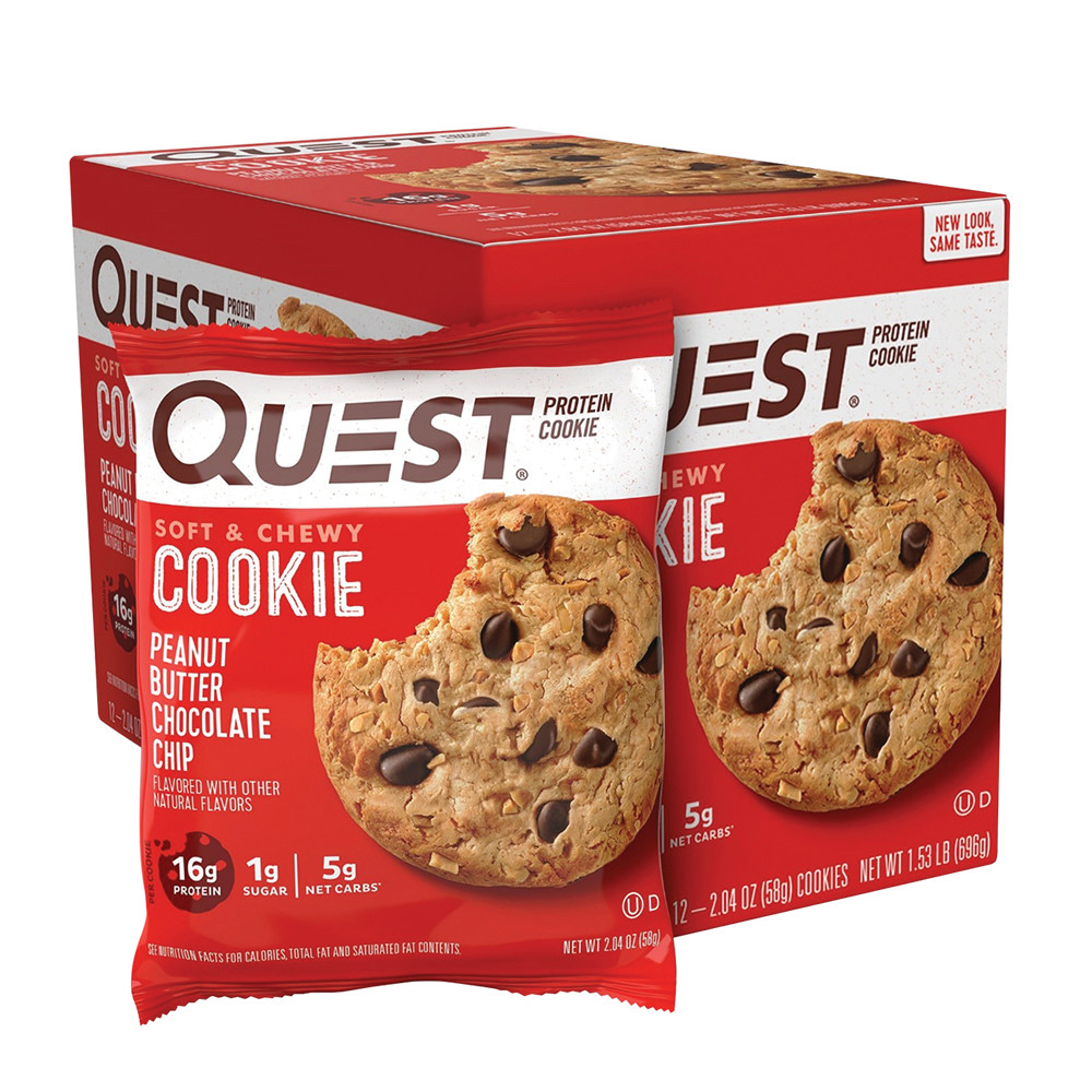 Quest Peanut Butter Chocolate Chip Protein Cookie 2.04oz | Nassau Candy