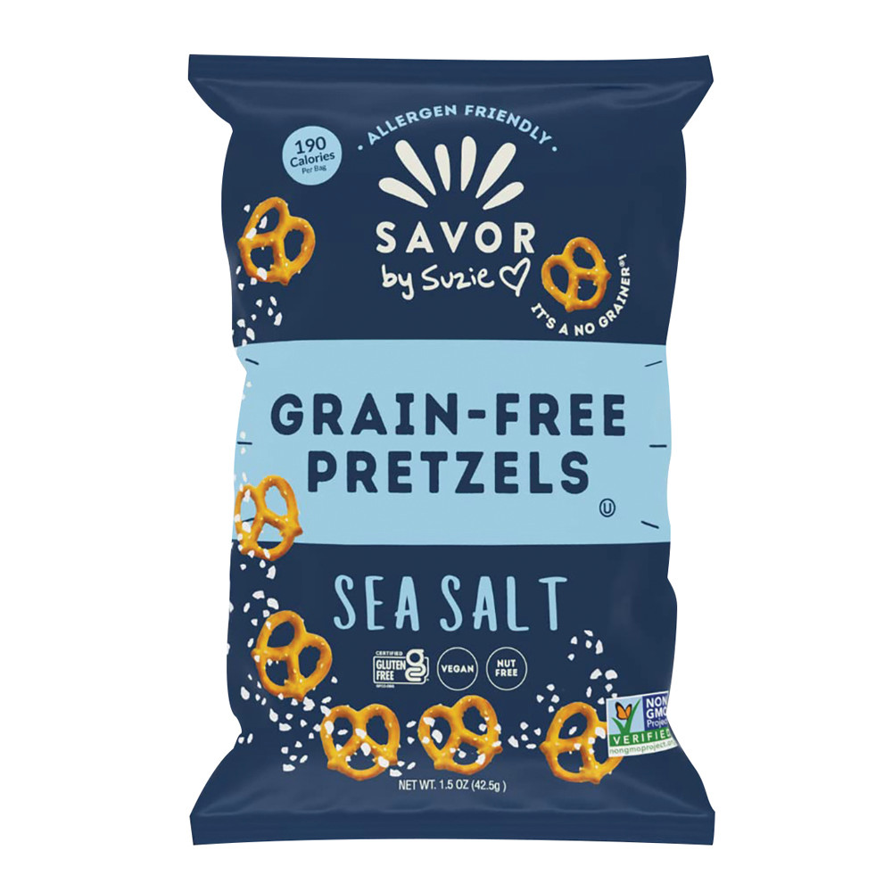 Savor By Suzie Grain Free Sea Salt Pretzels | Nassau Candy