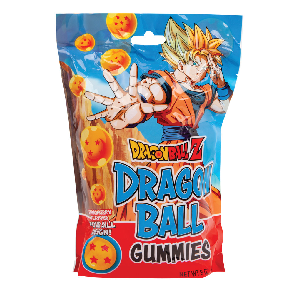Dragon Ball Z Gummies 8 oz Stand Up Pouch | Nassau Candy