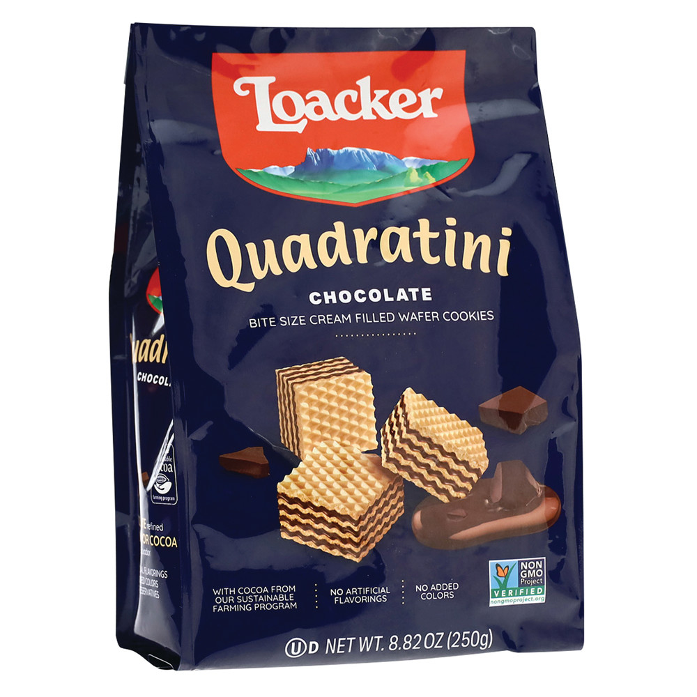 Loacker Quadratini Chocolate 8.82 Oz Bag | Nassau Candy