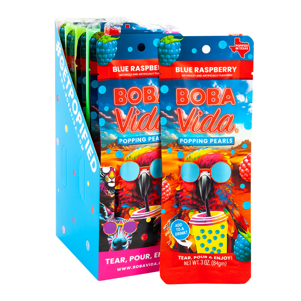 BobaVida Popping Boba Super Blue Raspberry 3 oz | Nassau Candy