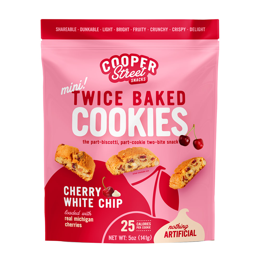 Cooper Street Cherry White Twice Baked Cookies | Nassau Candy