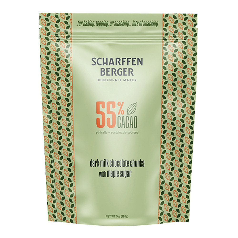 Scharffen Dark Baking Chunks 55% Cacao Maple Sugar | Nassau Candy