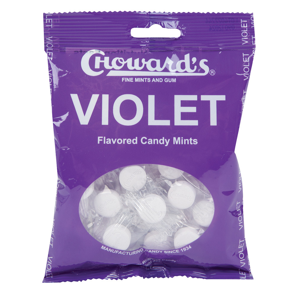 Choward's Violet Mints 3 oz Peg Bag | Nassau Candy