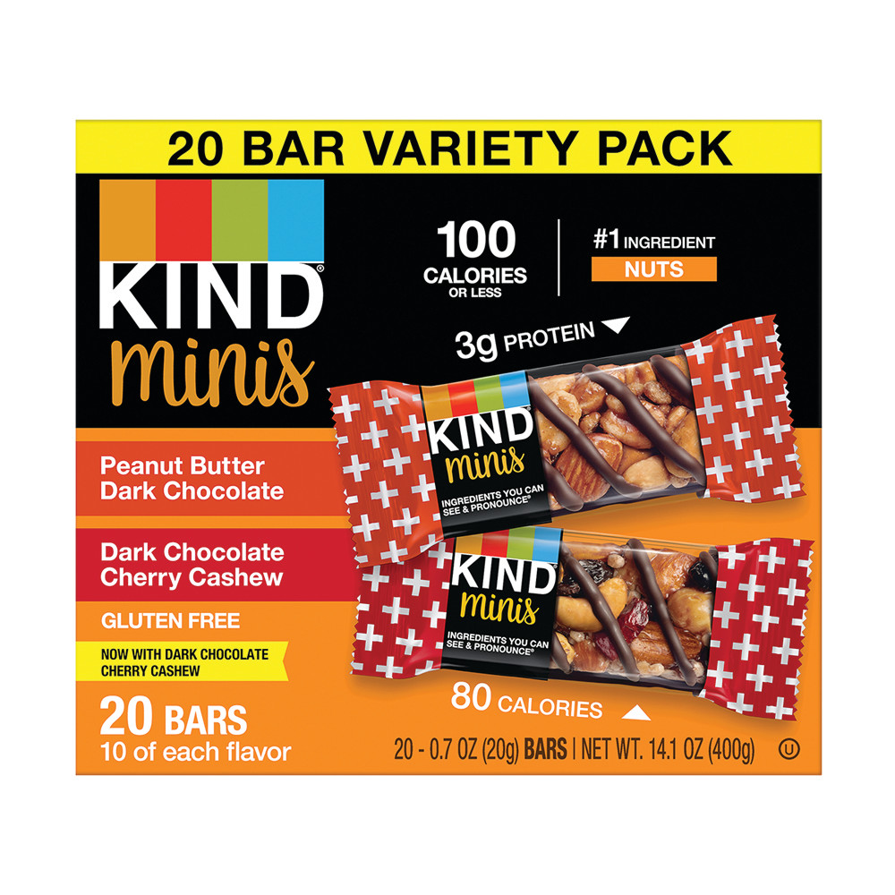 Kind Minis Peanut Butter & Cherry Cashew Box | Nassau Candy