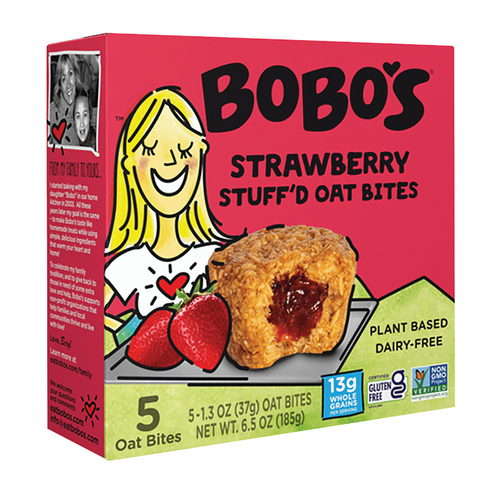 Bobo's Strawberry Stuff'd Oat Bites 6.5 oz Box | Nassau Candy