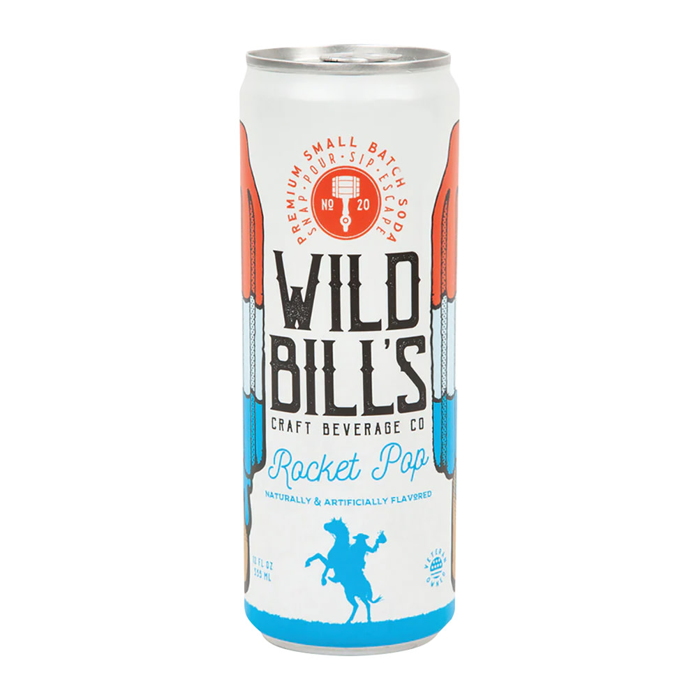 Wild Bill’s Soda Rocket Pop 12 oz Can | Nassau Candy