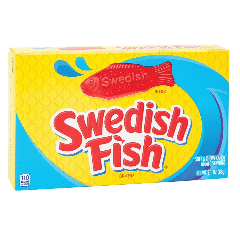 Swedish Fish Red 3.1 oz Theater Box | Nassau Candy
