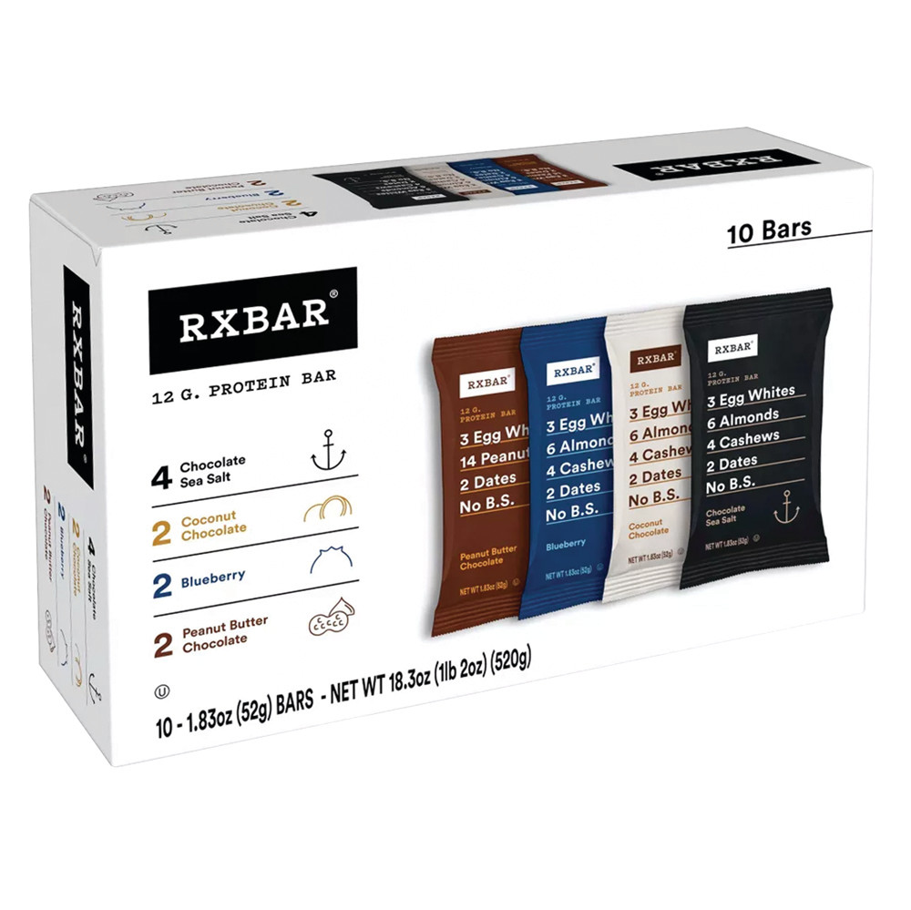 RX Bar 4 Flavor Variety Pack 18.3 oz Box | Nassau Candy