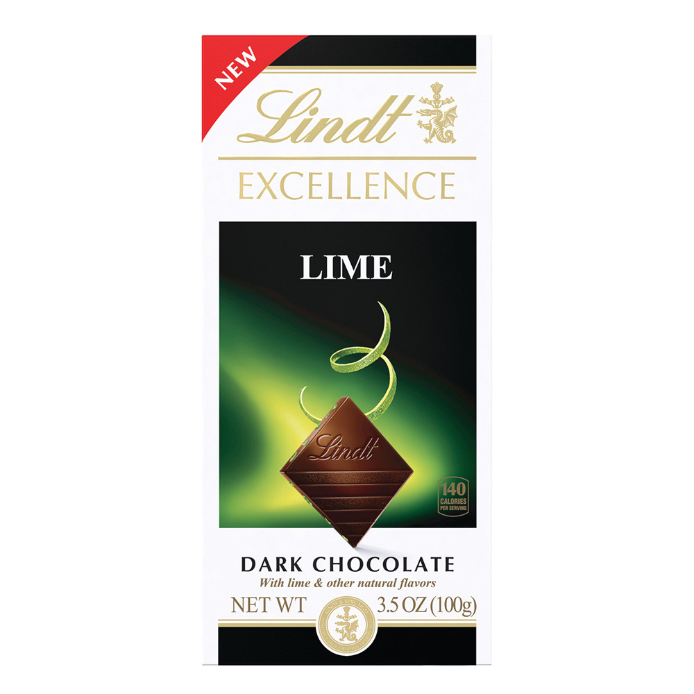Lindt Excellence Dark Chocolate Lime 3.5 oz Bar | Nassau Candy